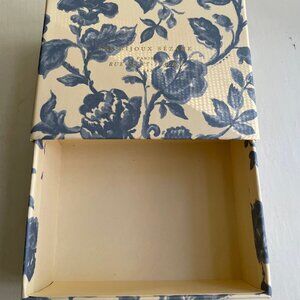 Sezane | Accessories | Sezane Blue Floral Gift Box With Matching Pouch ...